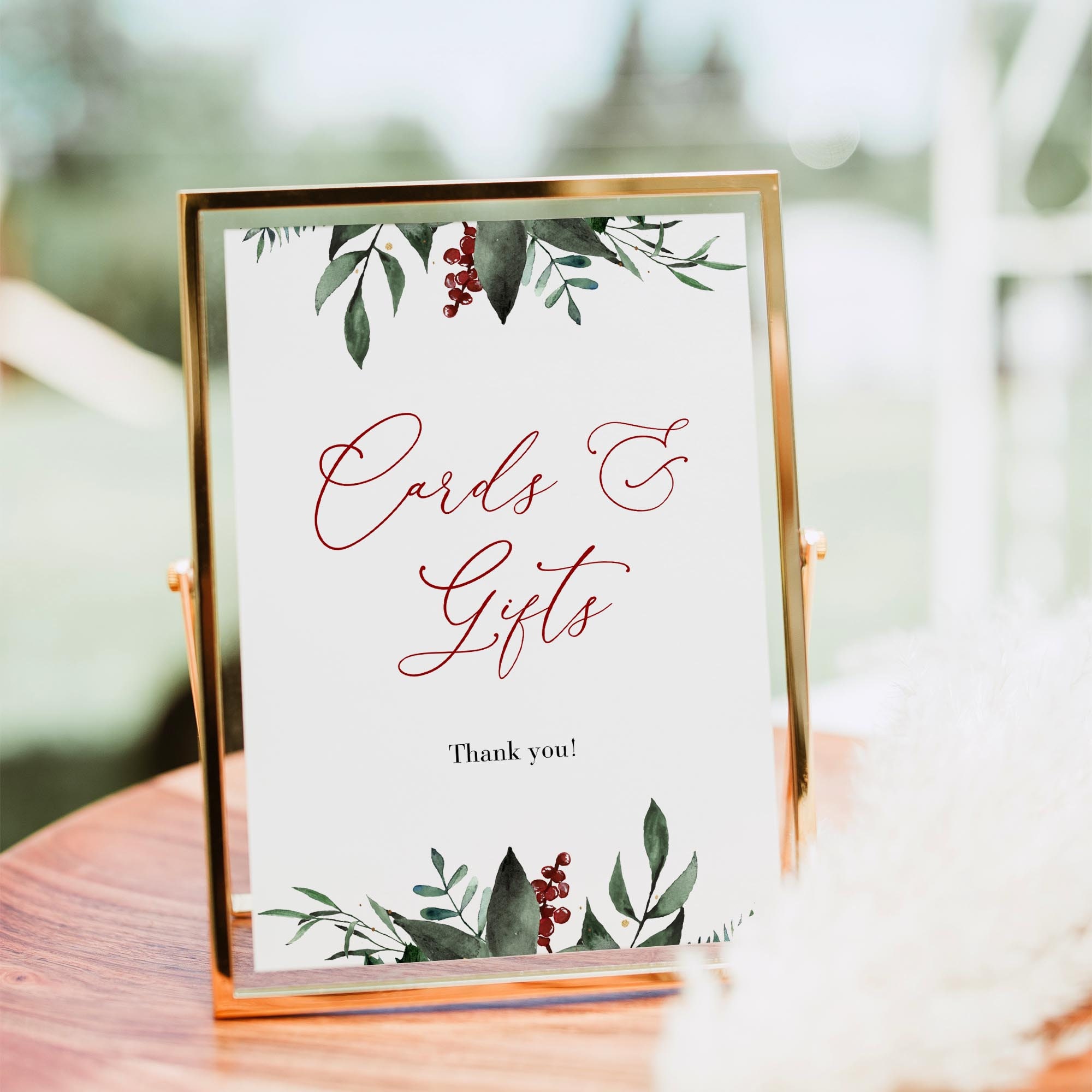 Custom Winter Wedding Sign Template, Instant Download, Self-editable ...