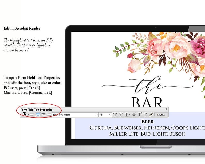 Large Bar Sign Bar Menu Board Bar Menu Sign the Bar Sign - Etsy