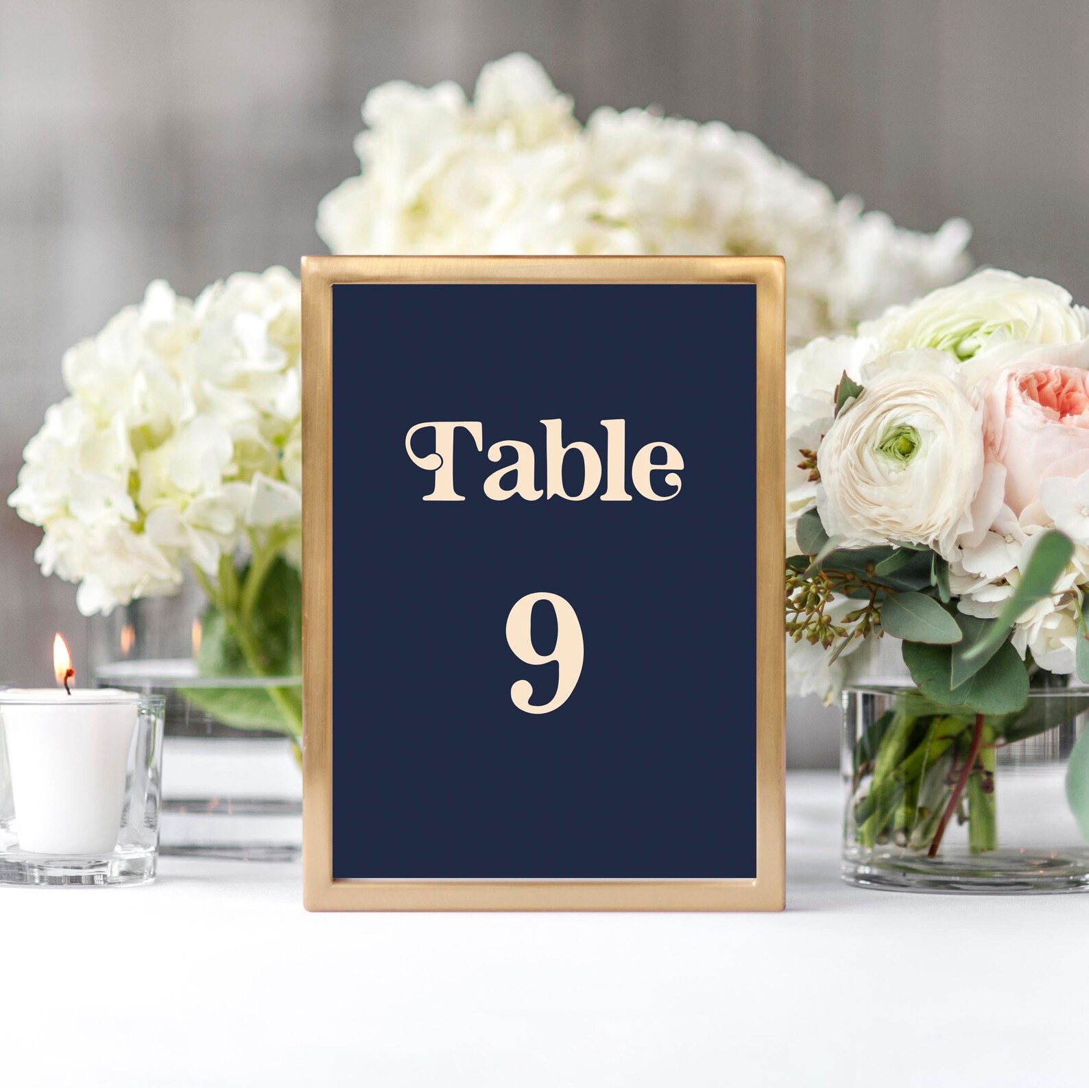 Vintage Wedding Table Number Template Editable Table Numbers | Etsy