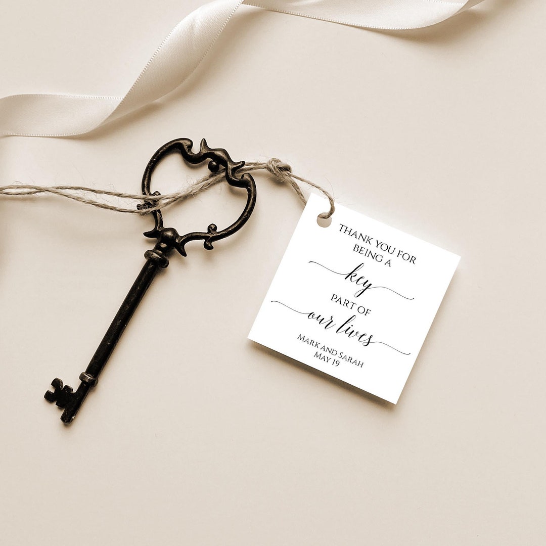 Key Part of Our Lives Tag Template, Skeleton Key Tag, Bottle Opener Tag ...