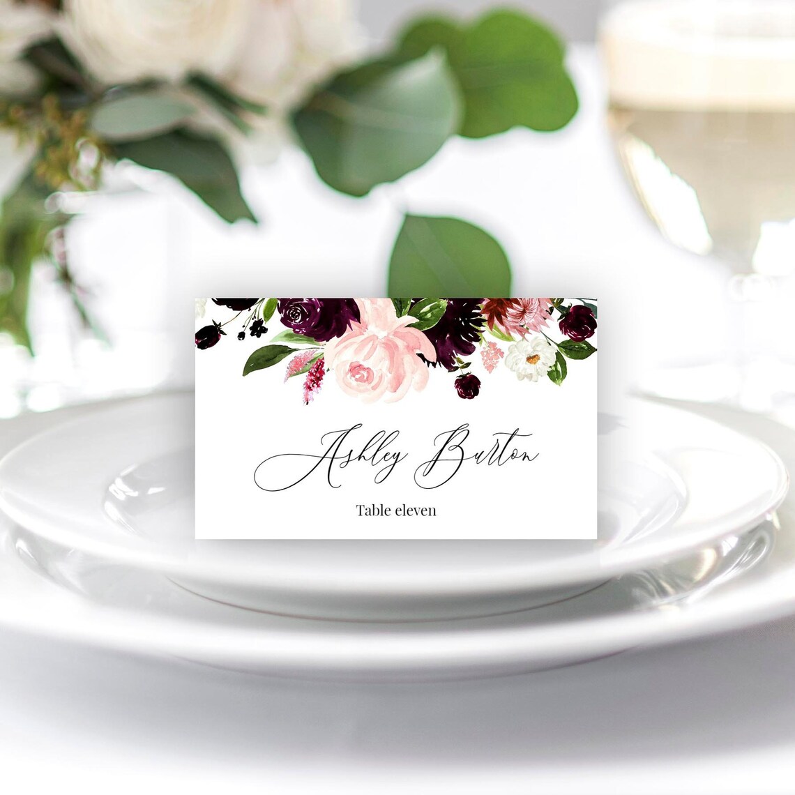 Place Cards Fully Editable Templett Place Card Template - Etsy