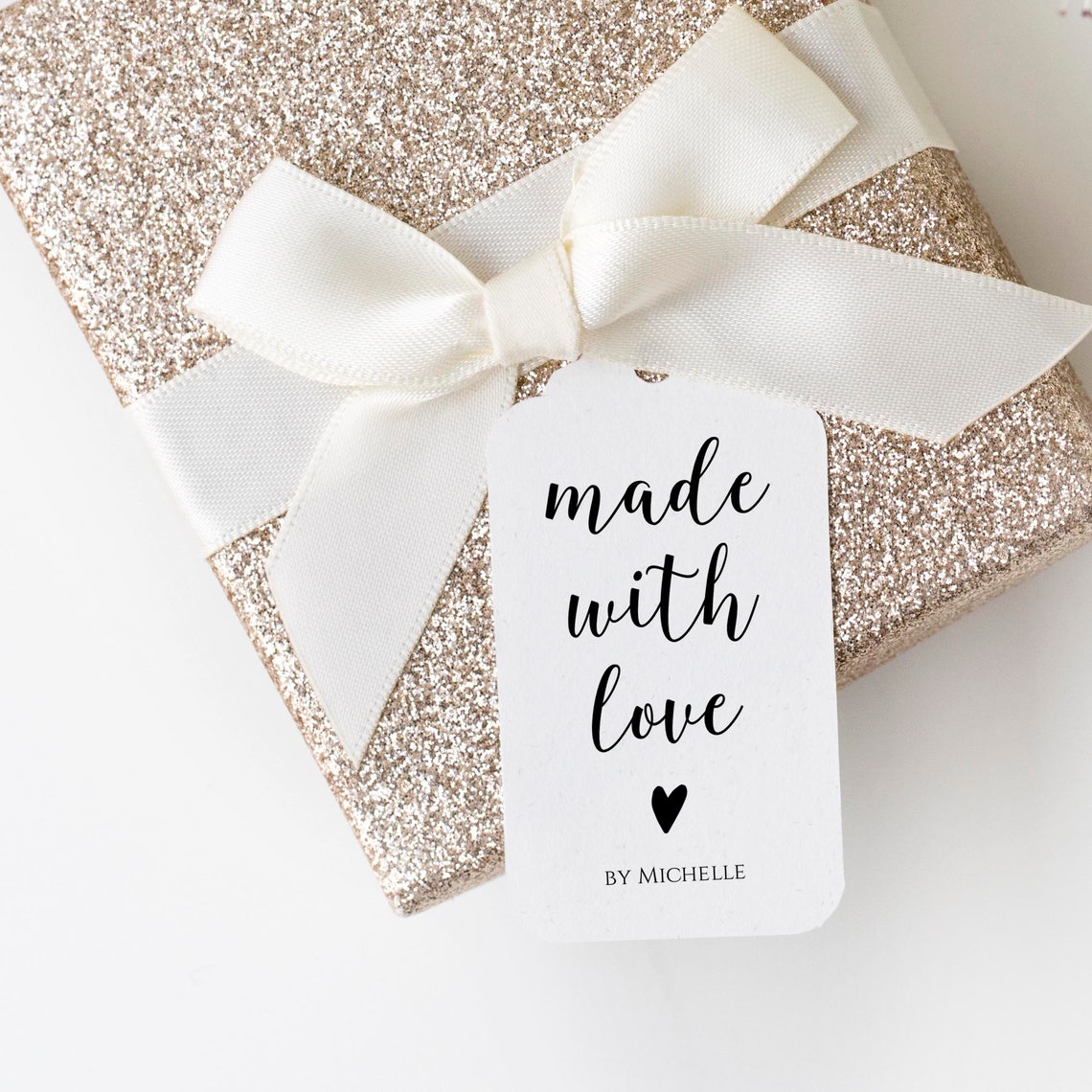 Rustic Made With Love Tag Template Editable Made With Love - Etsy