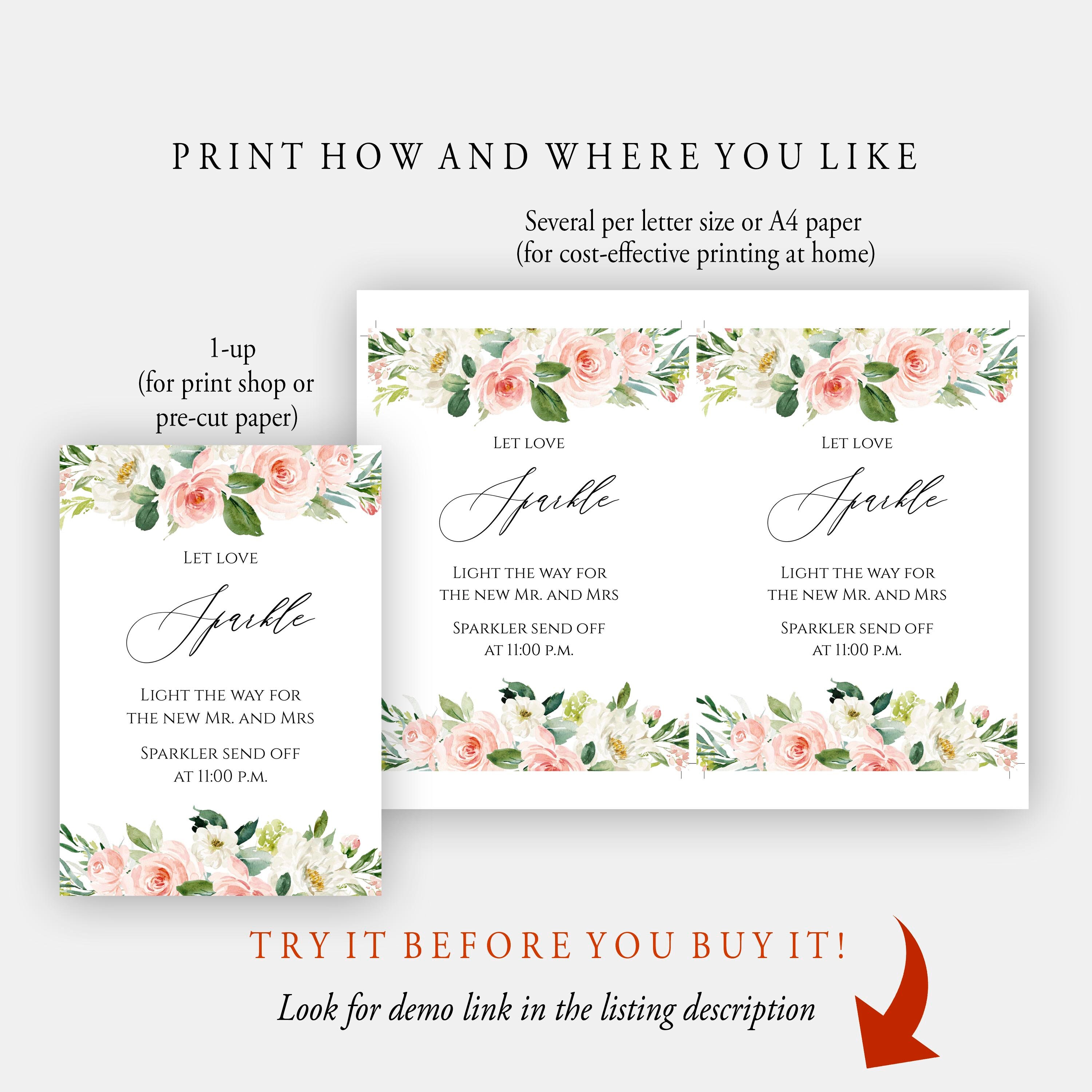 Custom Wedding Sign Template Fully Editable Templett - Etsy