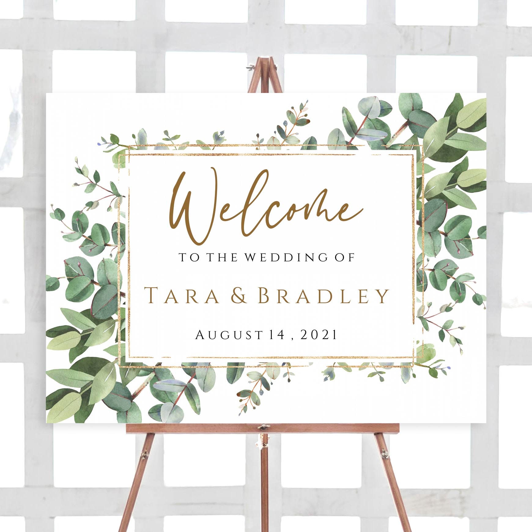 Eucalyptus Welcome Sign Template Instant Download Editable - Etsy