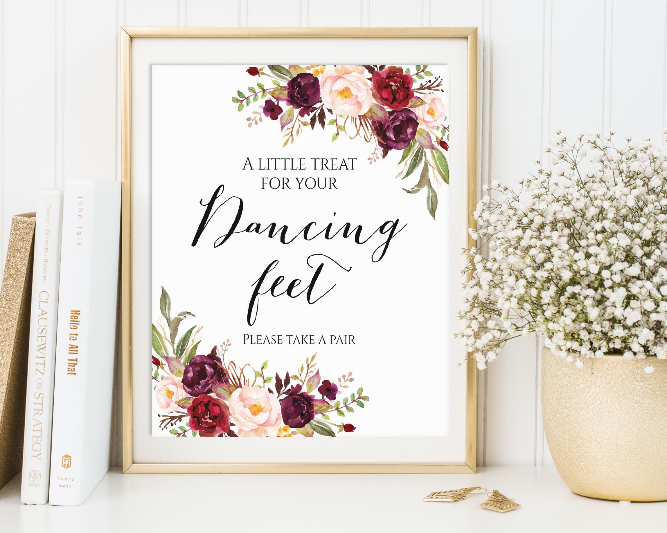 Dancing Feet Sign Dancing Shoes Wedding Sign A Little Treat | Etsy