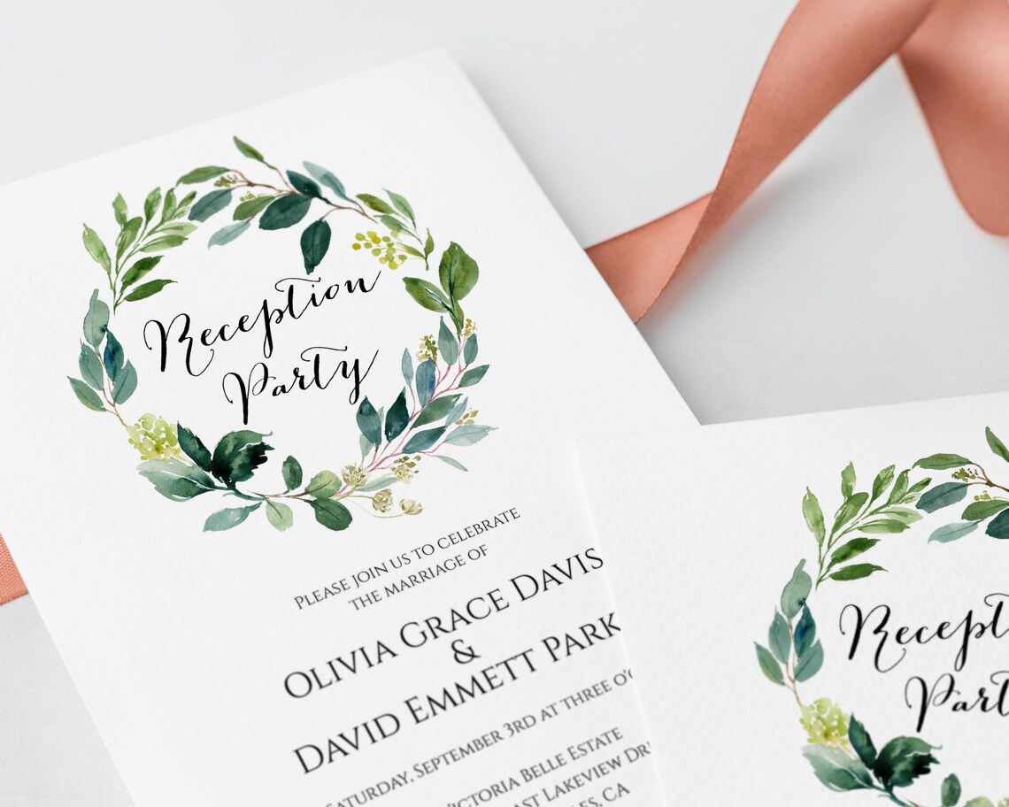 Reception Party Invitation Reception Invitation Reception | Etsy