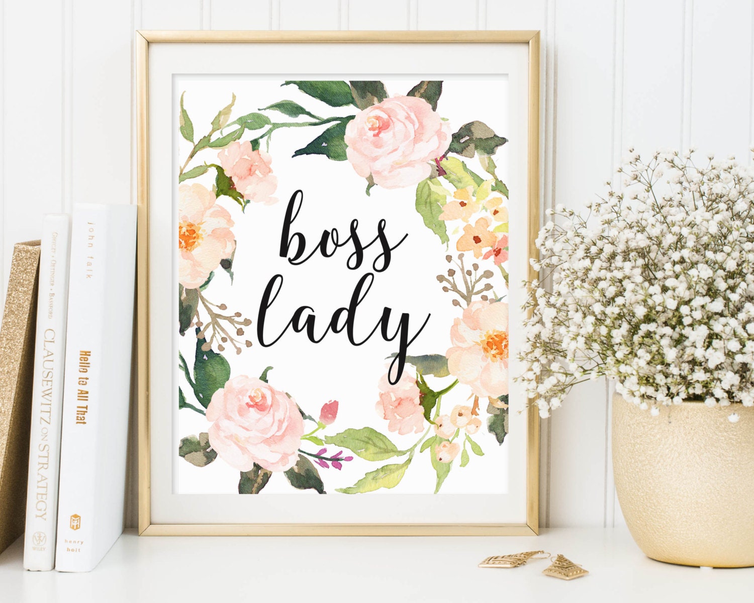 Boss Lady Printable, Boss Lady Wall Art, Boss Lady Print, Office Art ...
