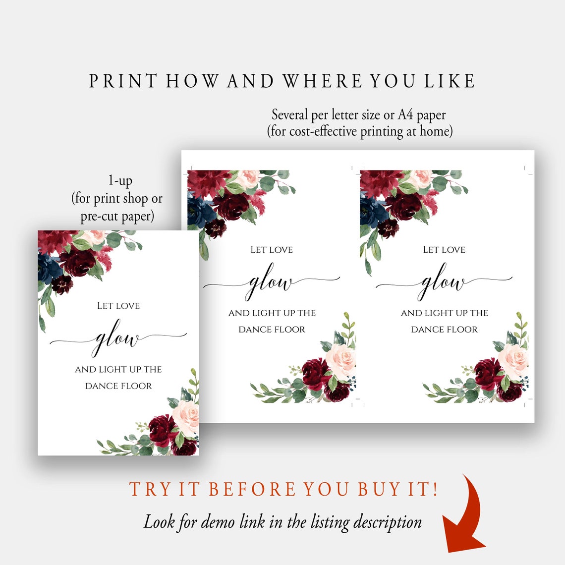 Custom Wedding Sign Template Fully Editable Templett | Etsy