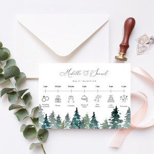 Forest Timeline Template Download, Printable Wedding Day Timeline ...