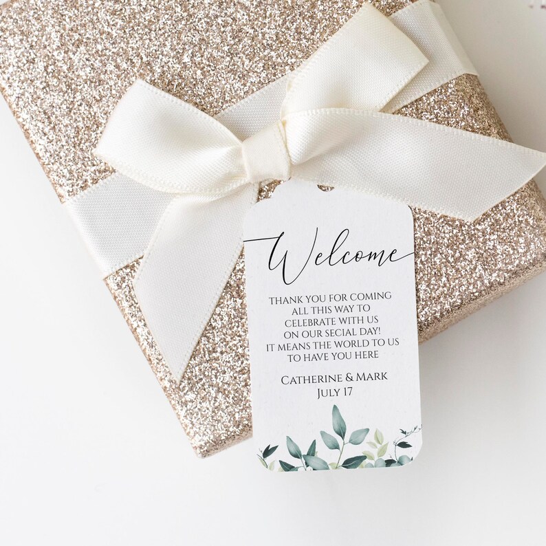 Editable Wedding Welcome Tag Printable Welcome Tag - Etsy