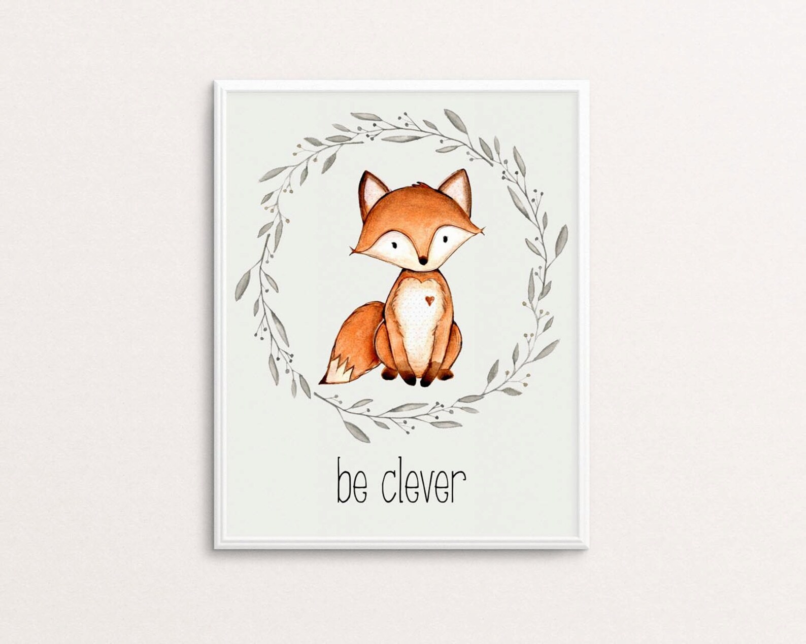 Woodland Nursery Set Deer Poster Fox Print Owl Printable - Etsy