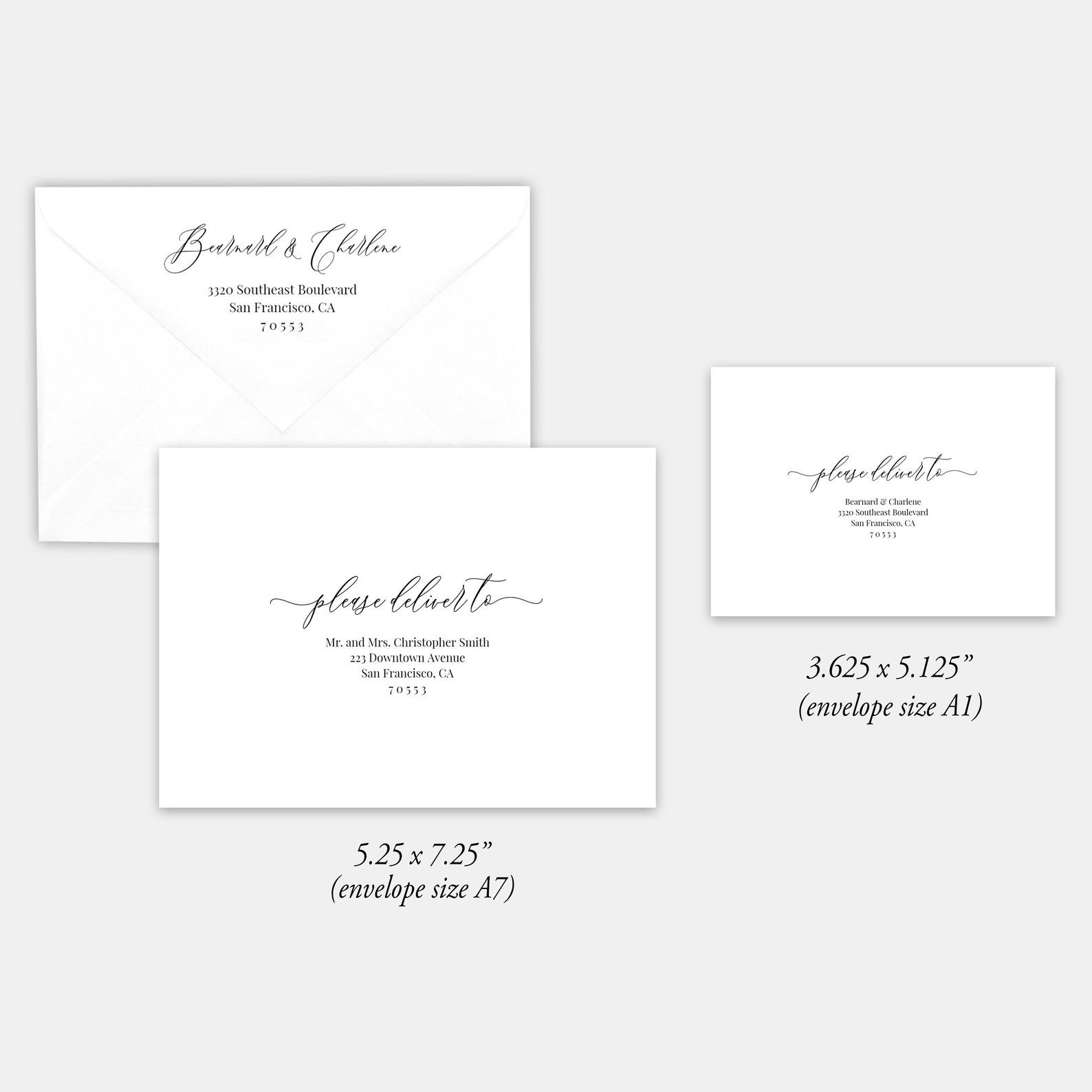 Editable Envelope Template Envelope Template Printable - Etsy