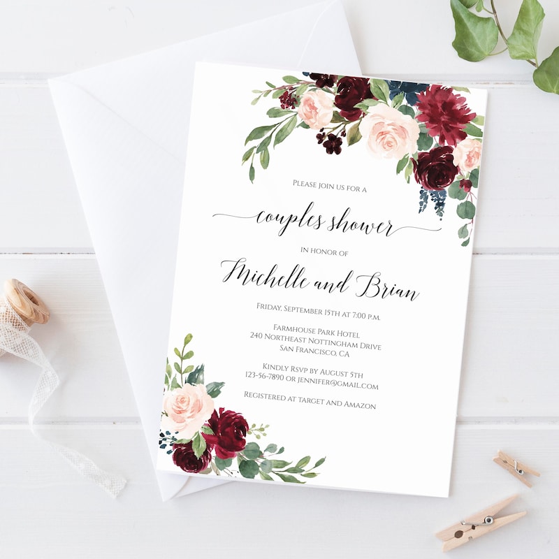 Couple Shower Invitations - Etsy