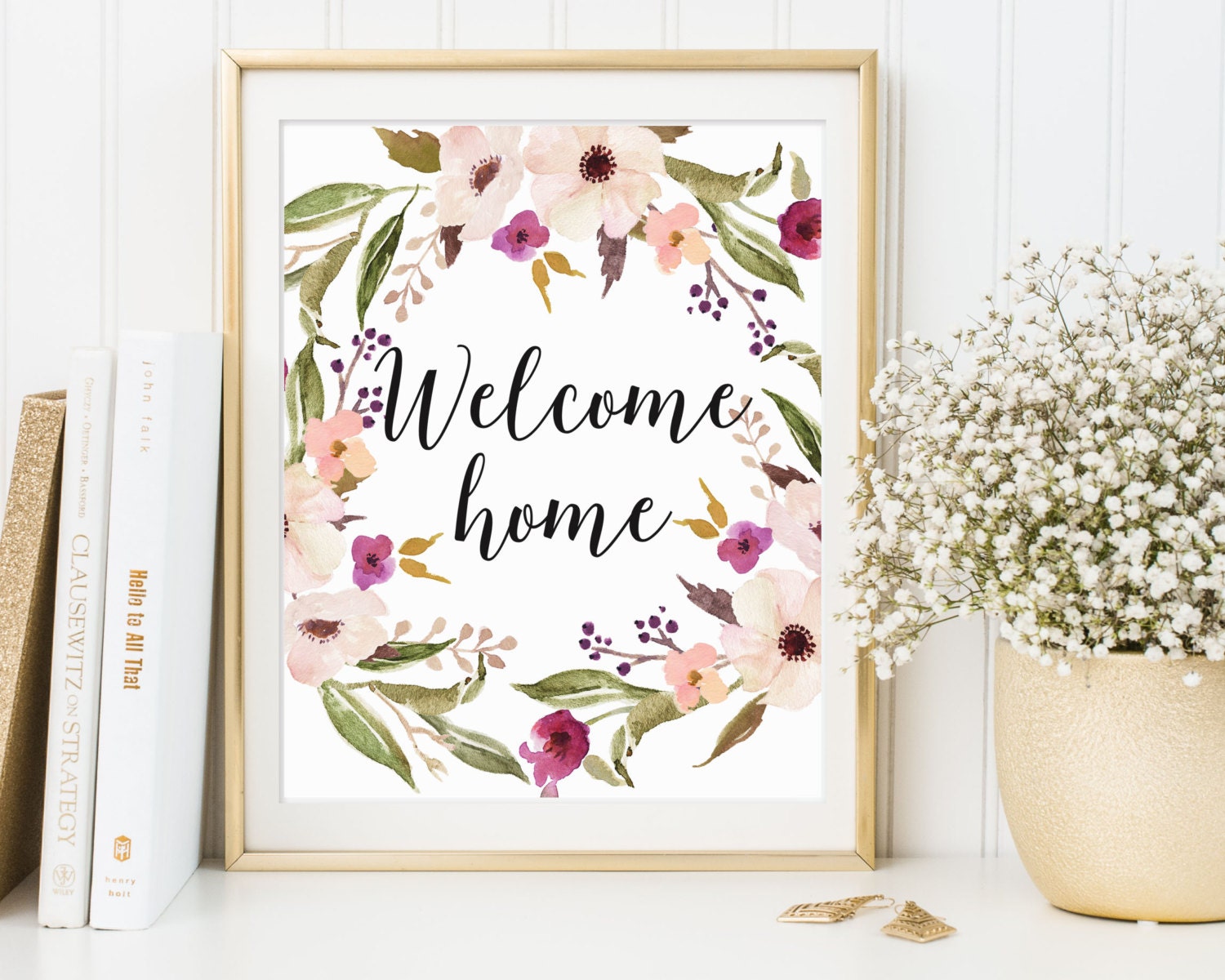 Welcome Home Printable Housewarming Gift Welcome Home Wall Art New Home ...