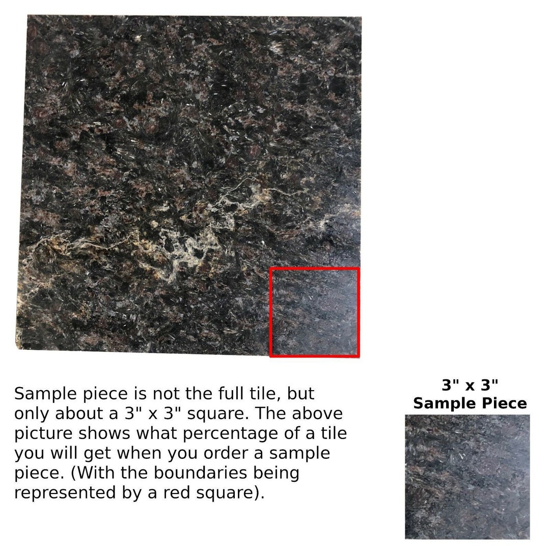 Tile Midnight Rose Granite Natural Stone 12x12x3/8 50 Tiles T-57 - Etsy
