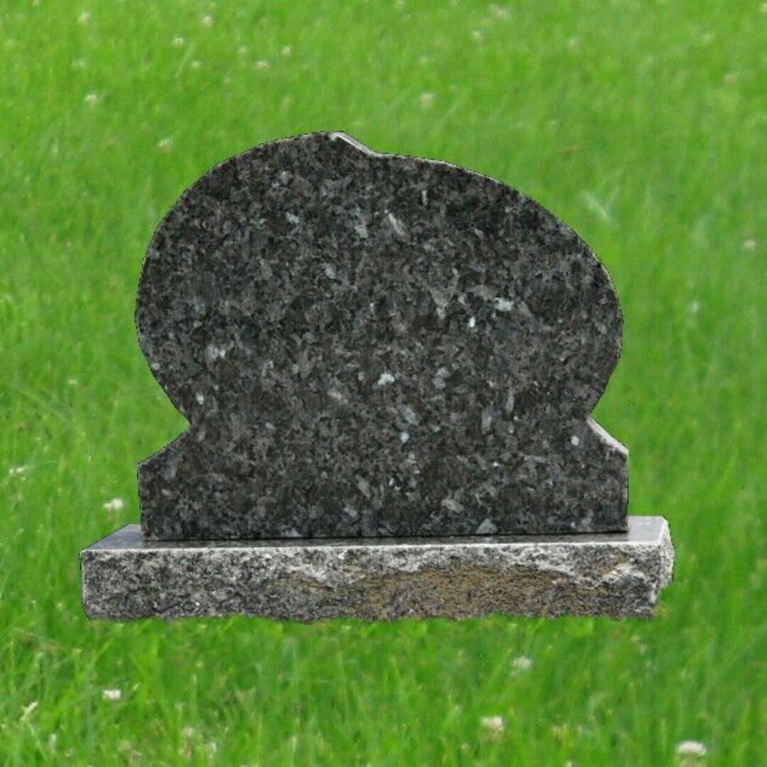 Mini Blue Pearl Granite Pet Headstone MN-82 | Memorial Grave Marker ...