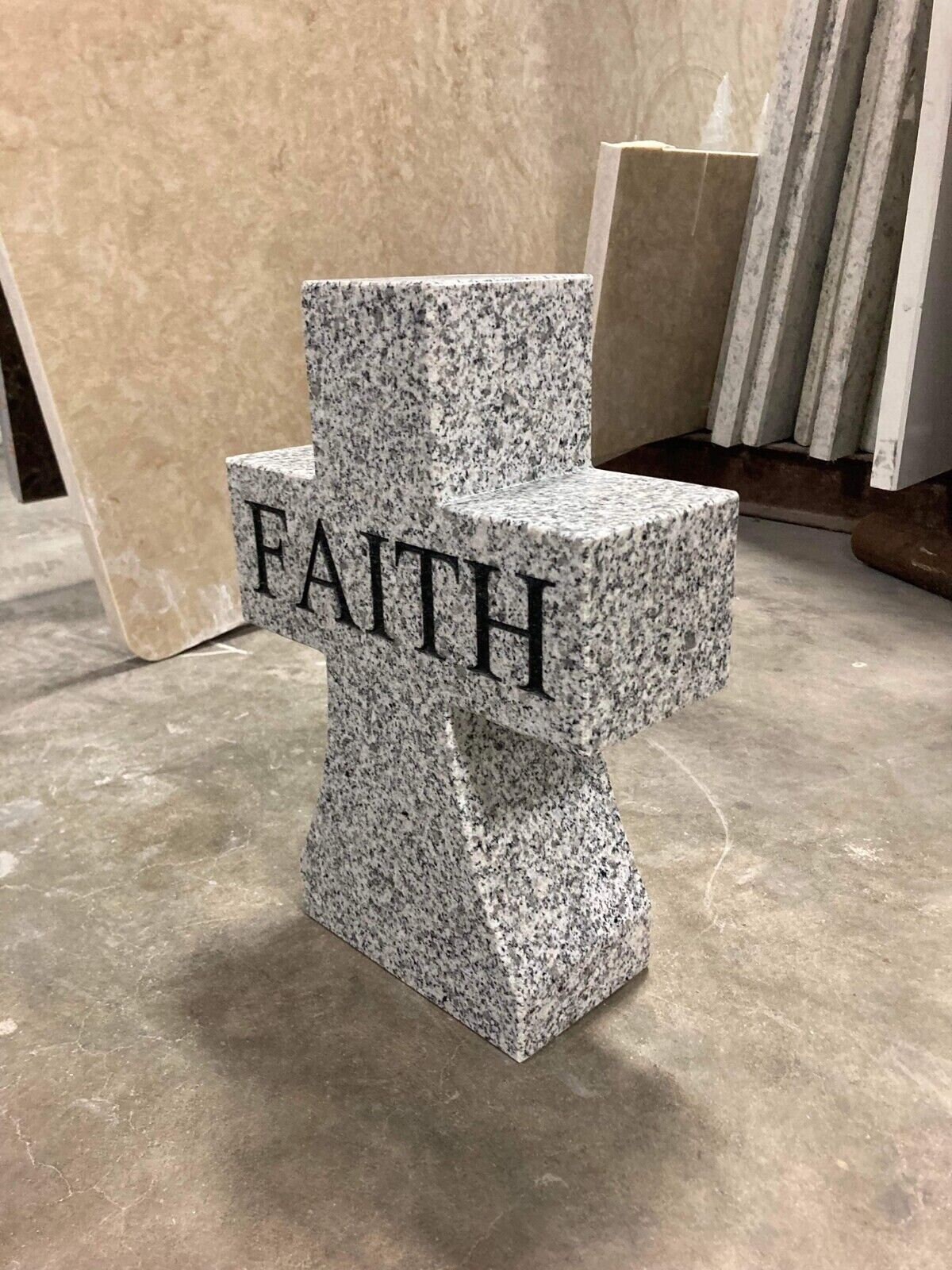 Lunar Pearl Granite Cross Memorial Cemetery Grave Marker Faith CR-06 - Etsy