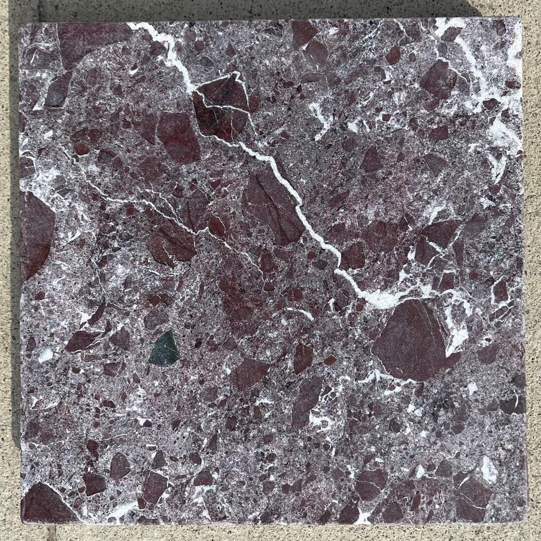 Rosso Levanto Tile Marble Tumbled Natural Stone Floor Wall (4" X 4" X 3 ...