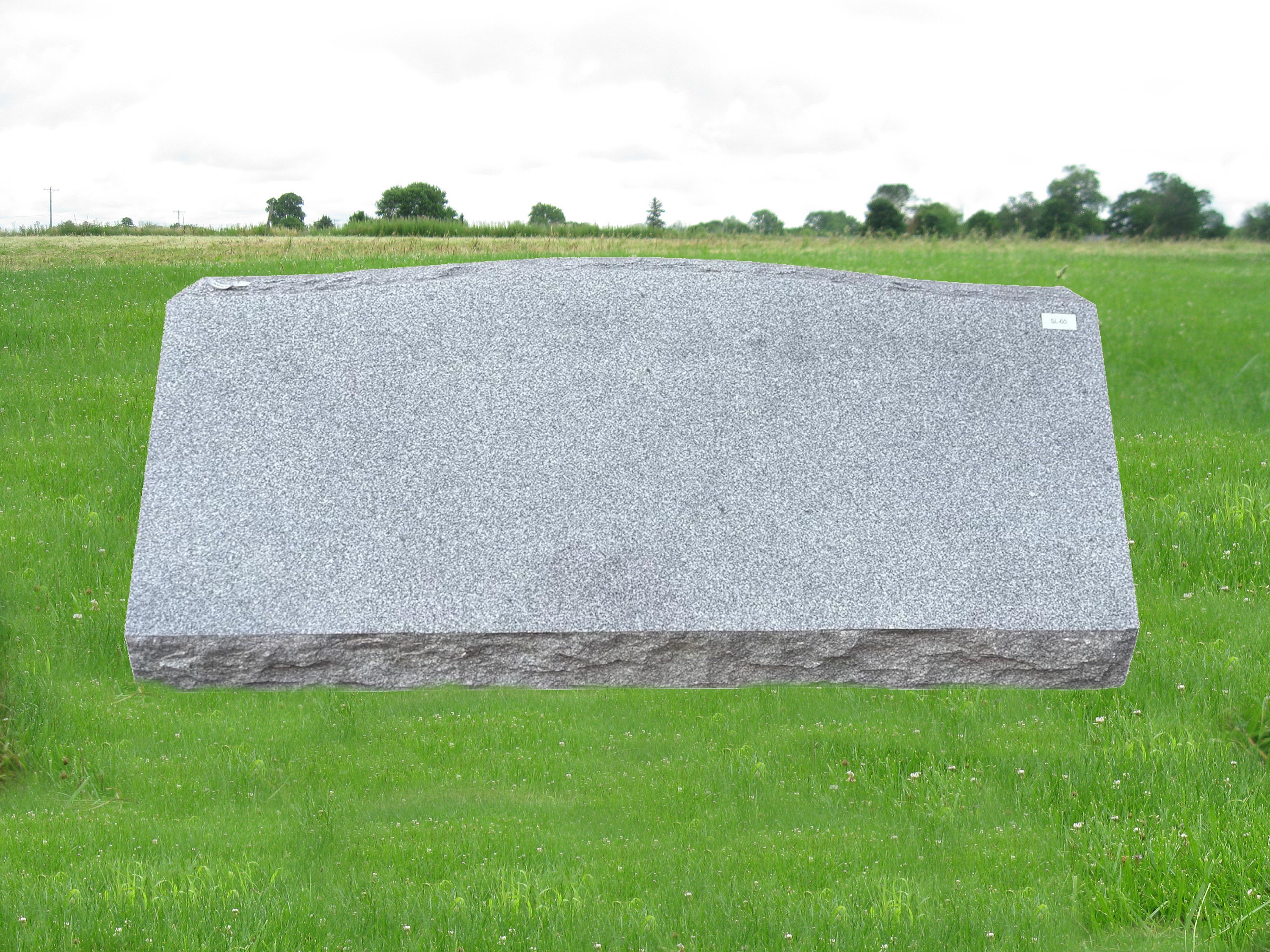 Gray Granite Slant Monument Cemetery Headstone Grave Marker SL-60 - Etsy