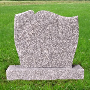 Plumb Rose Granite Upright Monument MN-49 | Cemetery Gravestone ...