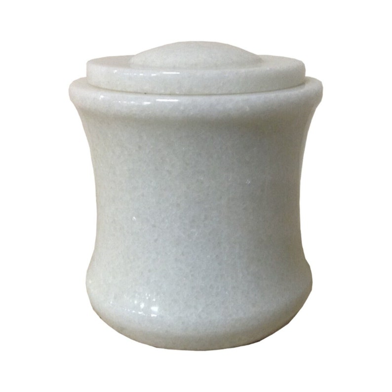 Crystal White Granite Cremation Urn for Ashes Memorial Funeral Burial 7 ...