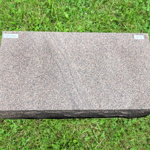 24x12x8-6 Granite Colonial Rose Bevel Marker Monument Headstone Grave ...