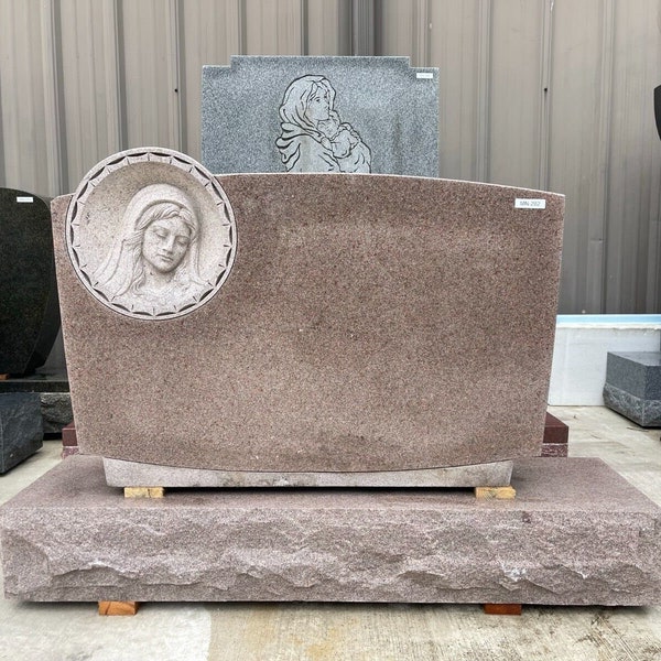 Pink Granite Headstone - Etsy