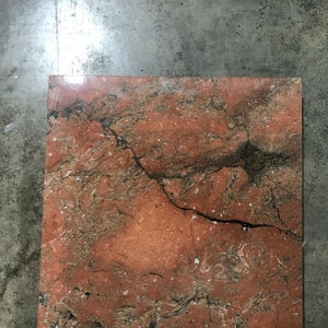 Mars Canyon Red Marble Tile – Natural Stone Sample (3x3) - Etsy