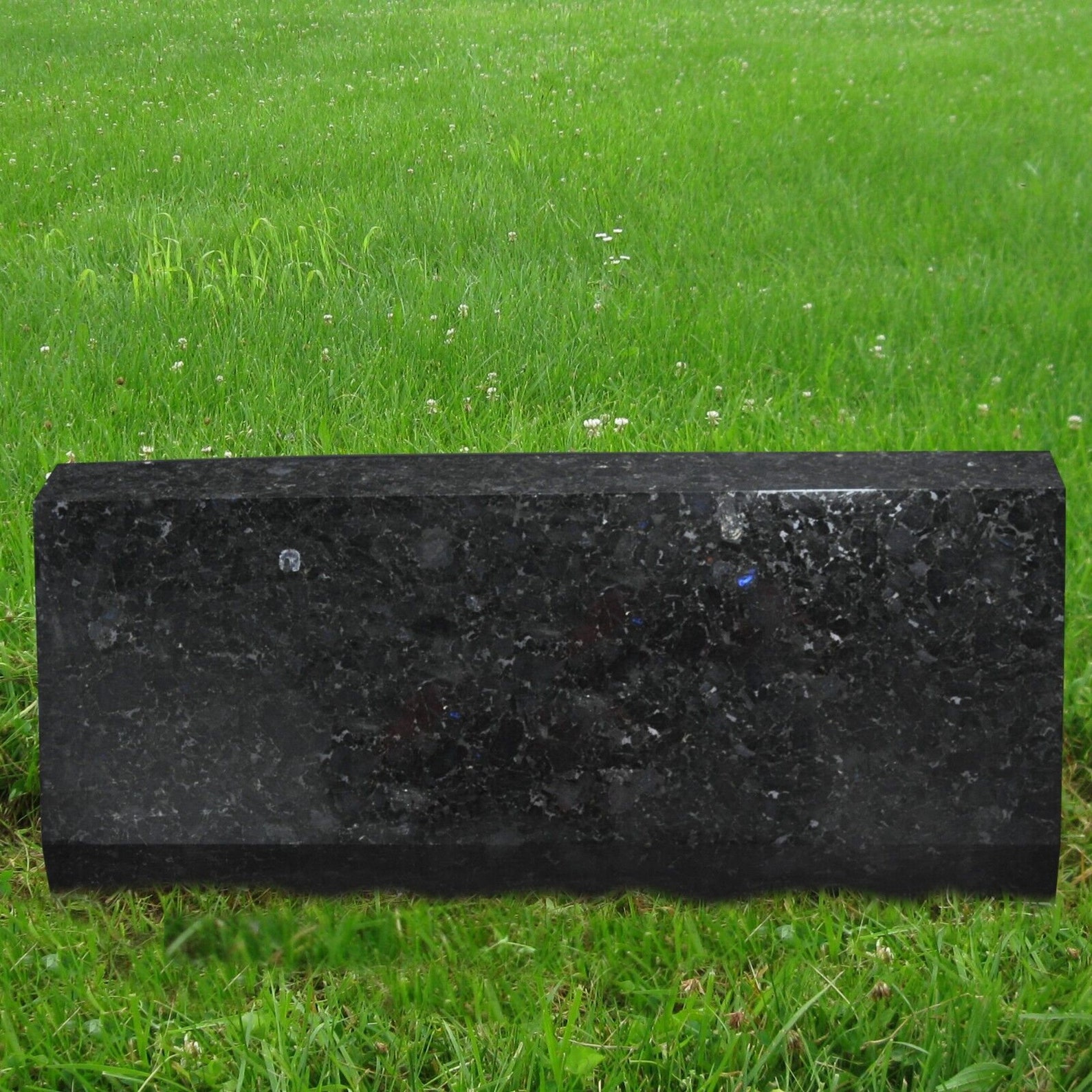 Volga Blue Granite Slant Monument Cemetery Headstone SL-01 - Etsy