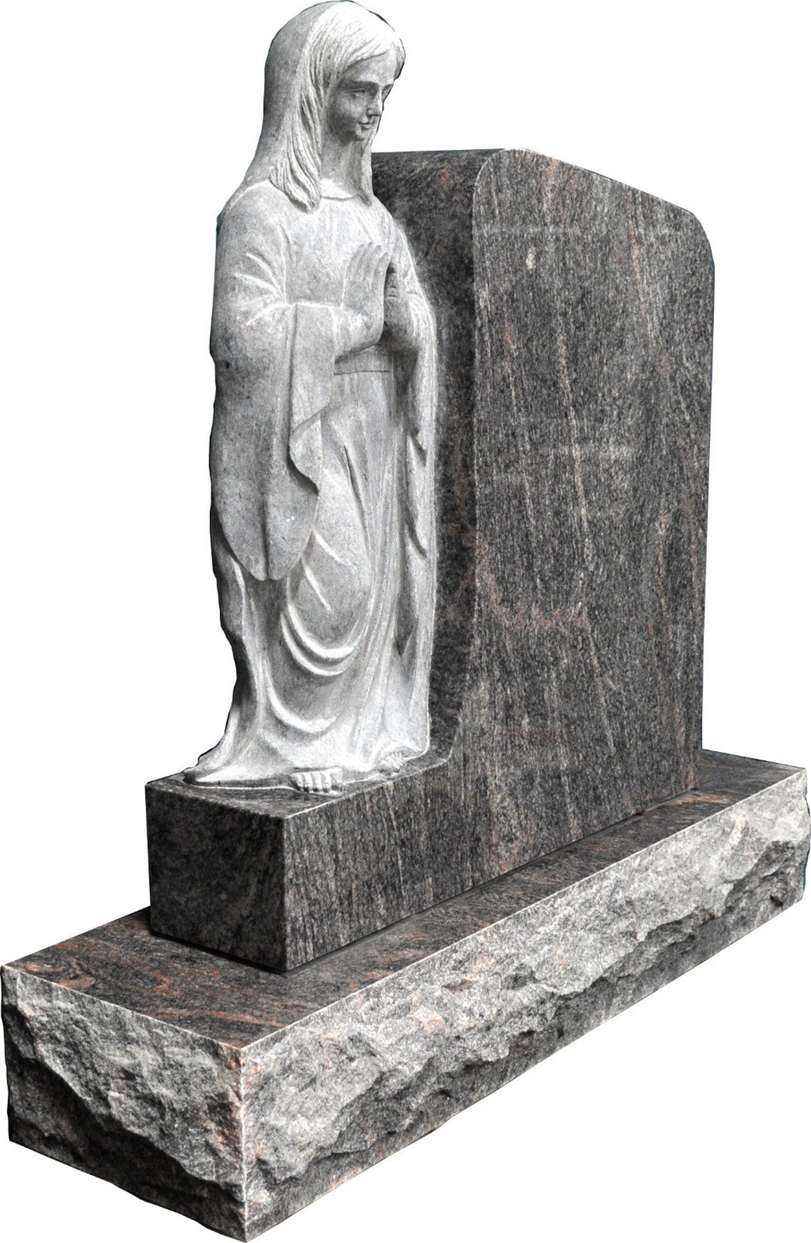 Headstone Monument Upright Paradiso Granite Polished Grave Marker MN-07 ...