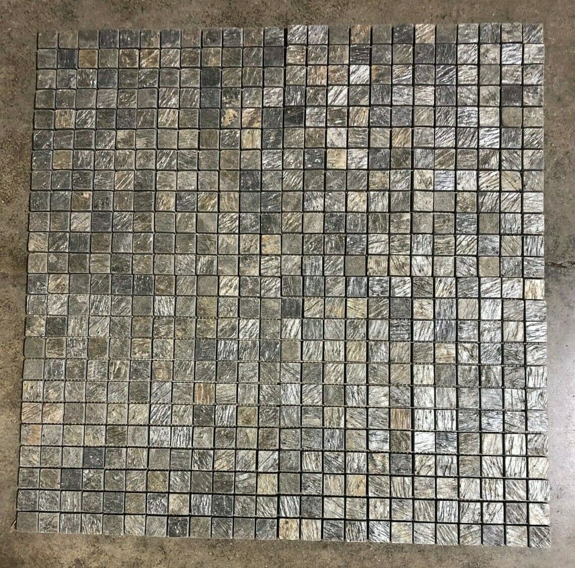 Tile Deoli Green Mosaic Natural Stone Floor Splash sample Piece 3x3 T ...