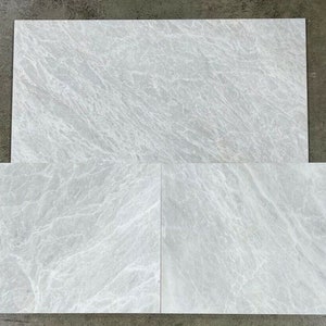 12x24 Iceberg Marble Tile Floor Honed Natural Stone Kitchen 125 Tiles T ...