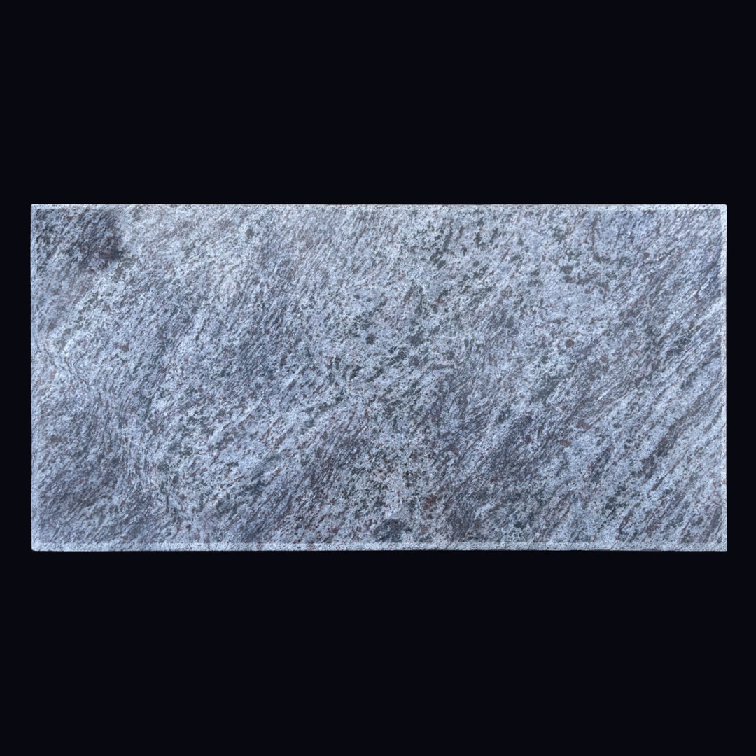 Bahama Blue Granite Cemetery Grass Headstone Flat Grave Marker 24x12x4 ...