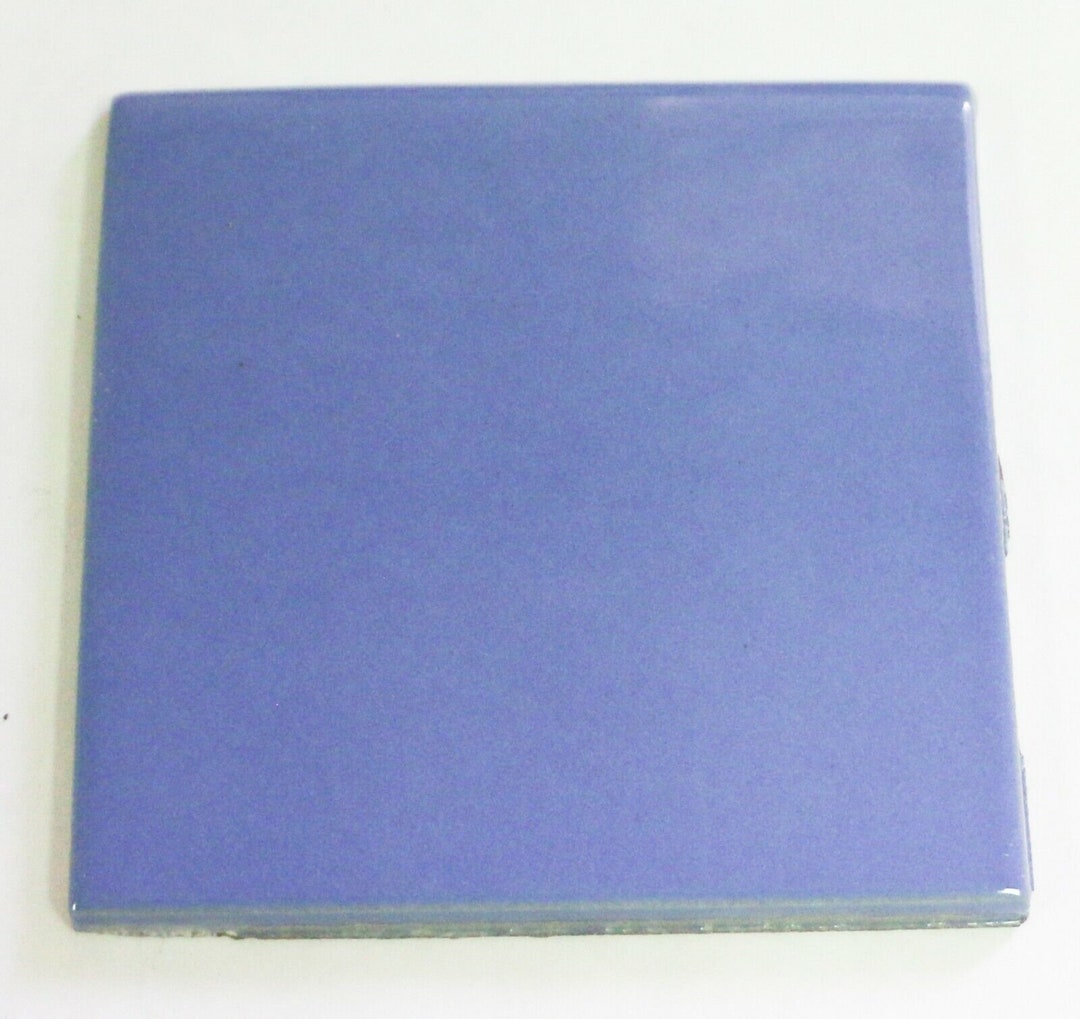 4x4 * Tile Periwinkle Blue Glossy Bathroom Mosaic Trim Ceramic 581-555 ...