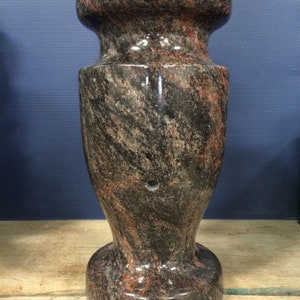 Granite Monument Vase Memorial Graveside Flower Headstone 12x5.5 A - Etsy