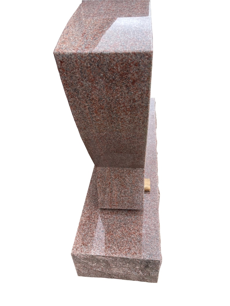 Pink Granite Grave Marker Cemetery Monument Head Stone Tomb Wings MN ...