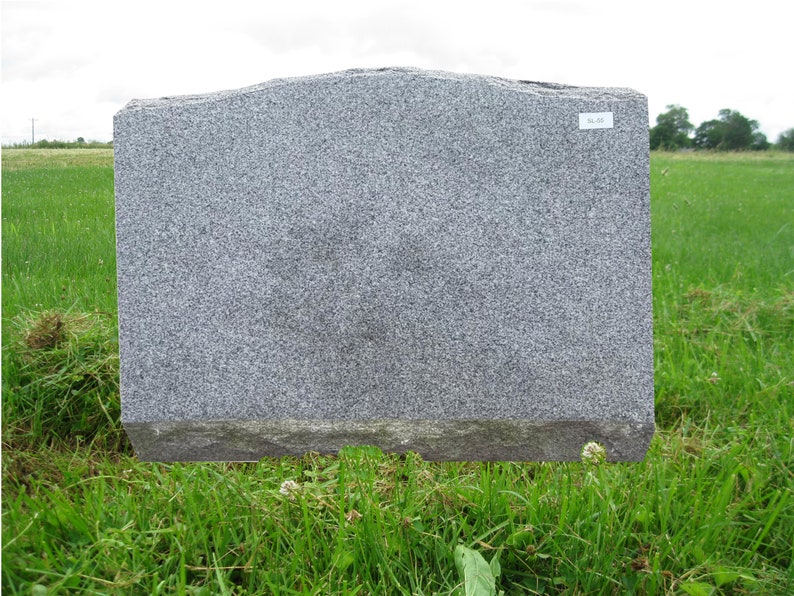 Gray Granite Slant Monument Cemetery Headstone Grave Marker SL-55 - Etsy
