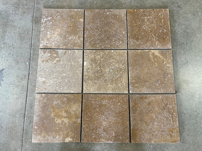 Chocolate Brown 12x12 Tile Marble Natural Stone Floor Splash Wall 10 Pc ...