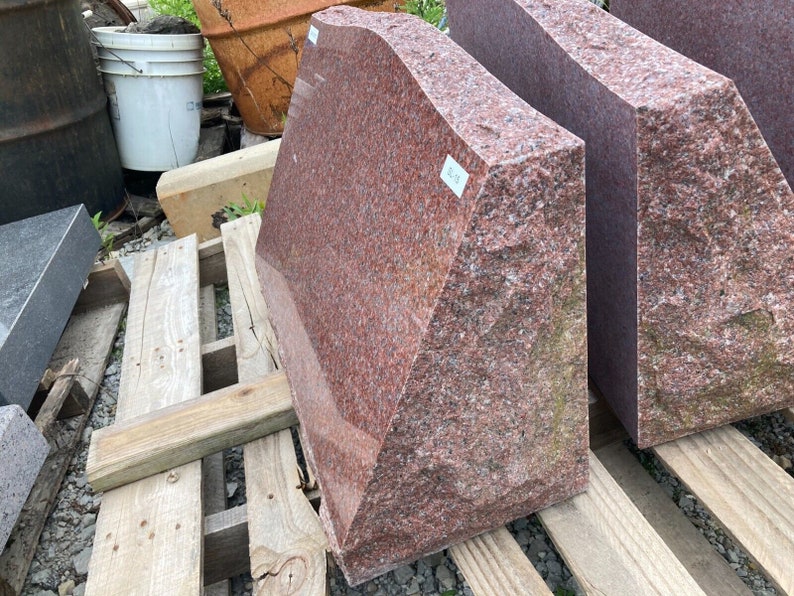 Red Granite Slant Monument Cemetery Headstone Grave Marker - Etsy