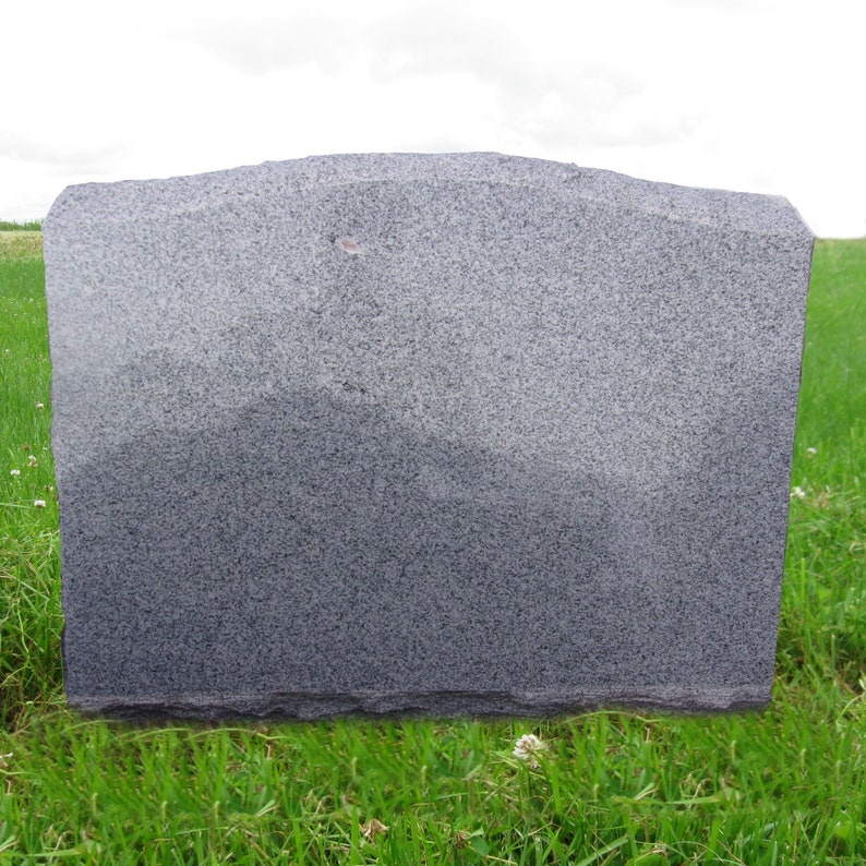 Granite Monument Gray Headstone 24x16x12 | Grave Marker MN-299 ...