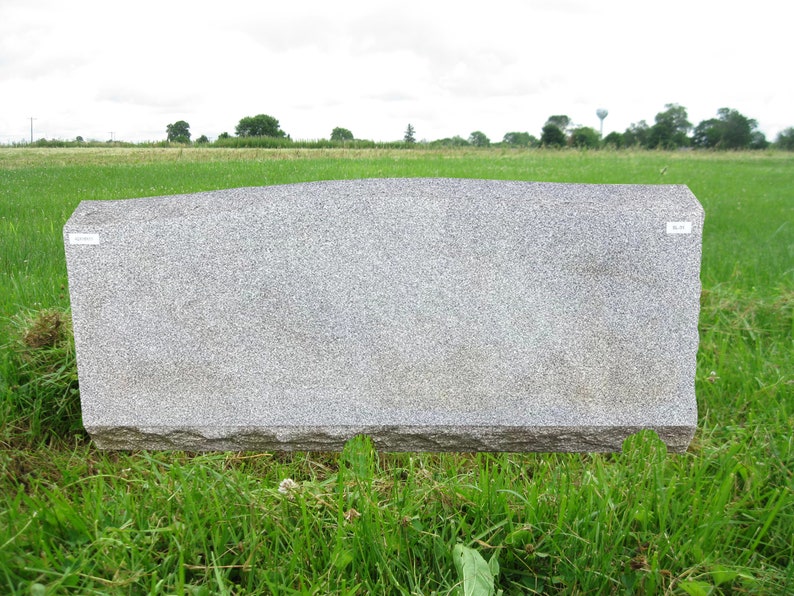 Gray Granite Slant Monument Cemetery Headstone Grave Marker SL-31 - Etsy