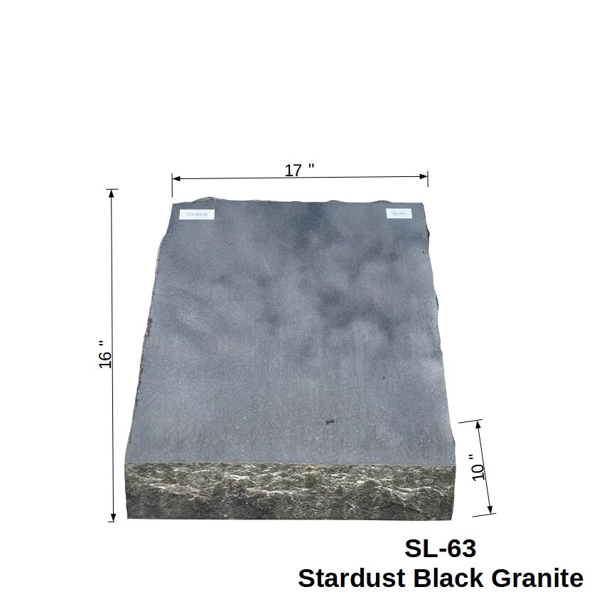 Stardust Black Granite Slant Monument Cemetery Headstone Grave Marker SL-63 - Etsy