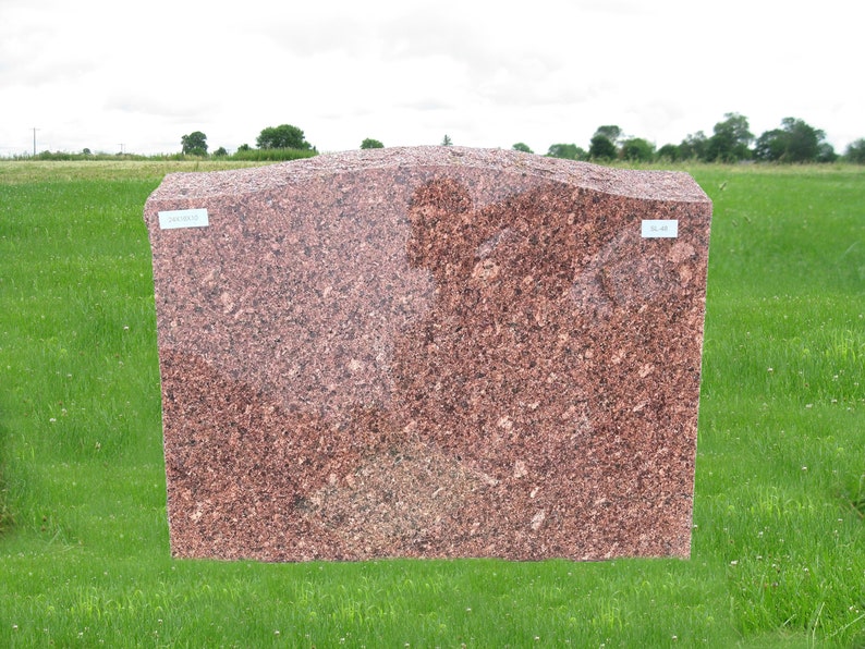 Red Granite Slant Monument SL-48 | Cemetery Headstone | Grave Marker ...