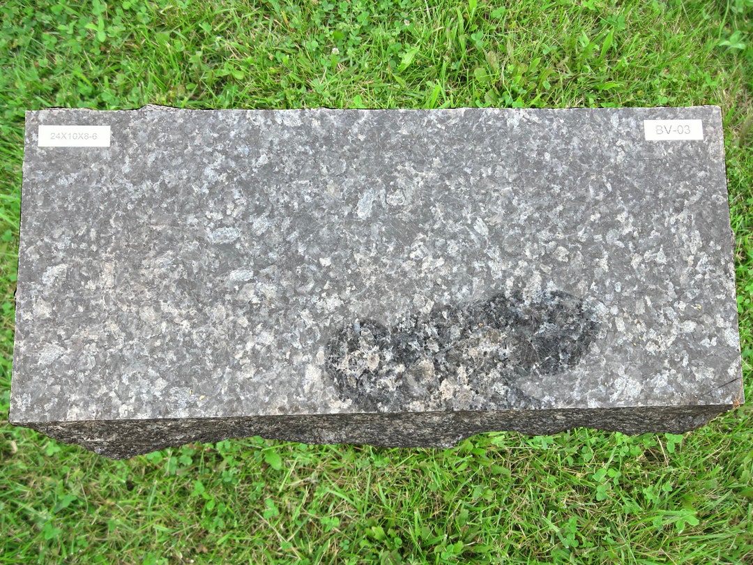 24x10x8-6 Granite Blue Pearl Bevel Marker Monument Headstone Grave BV ...