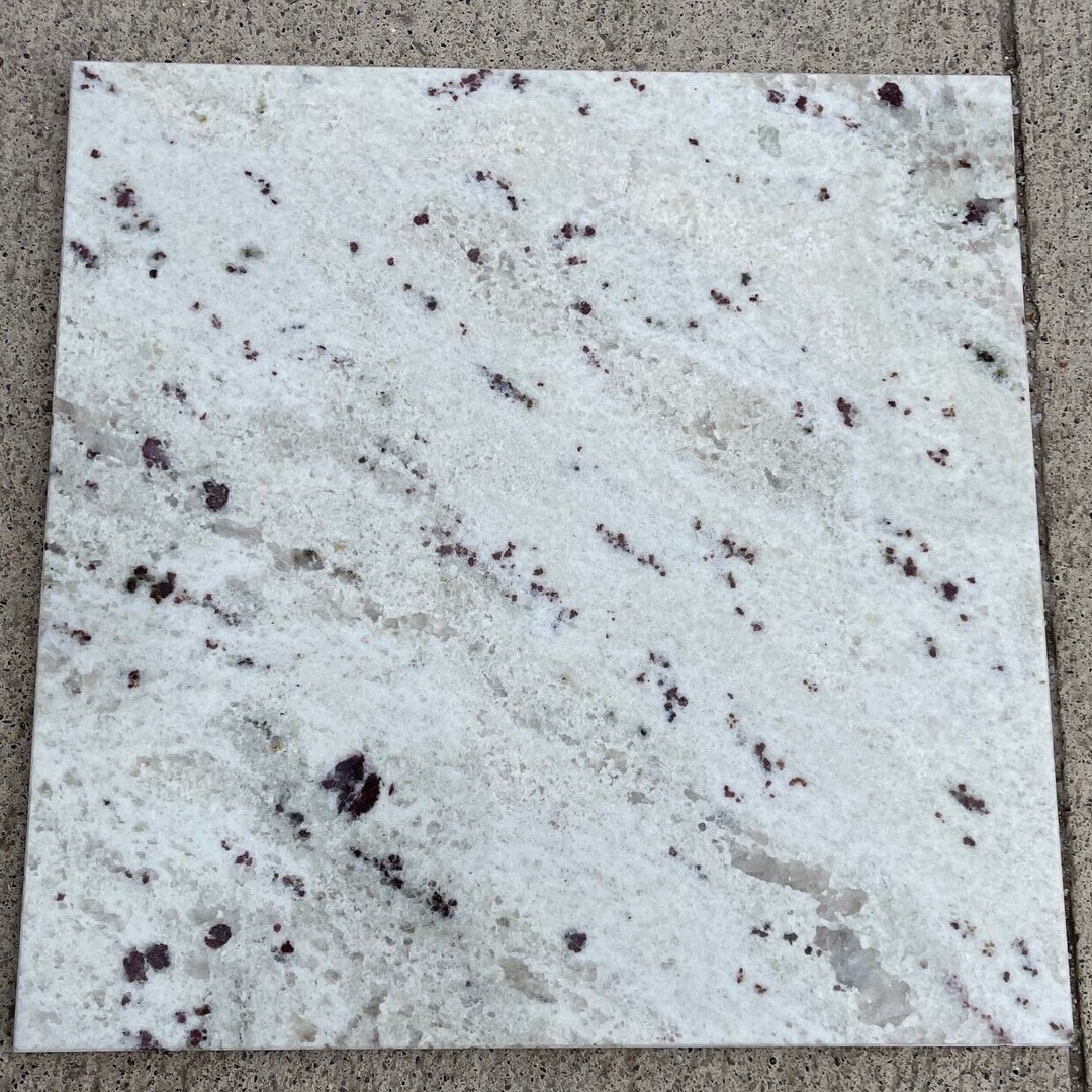Ruby White Granite Tile Sample: Natural Stone (3x3 Inch) - Etsy