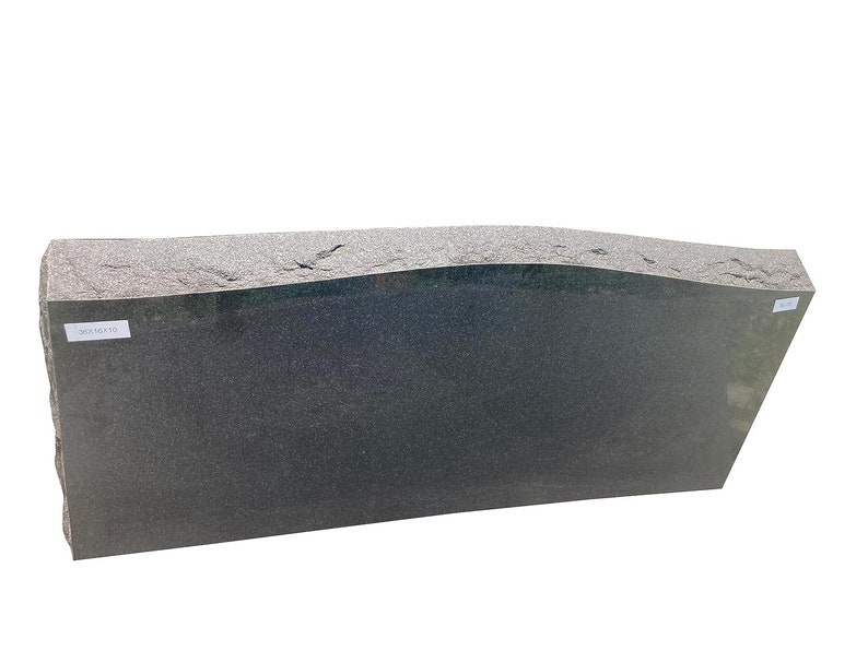 Black Granite Serpentine Slant Headstone SL-21 - Etsy