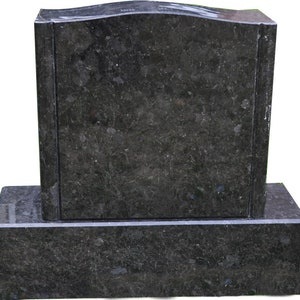 Monument Granite Memorial Grave Volga Blue Tombstone Cemetery - Etsy