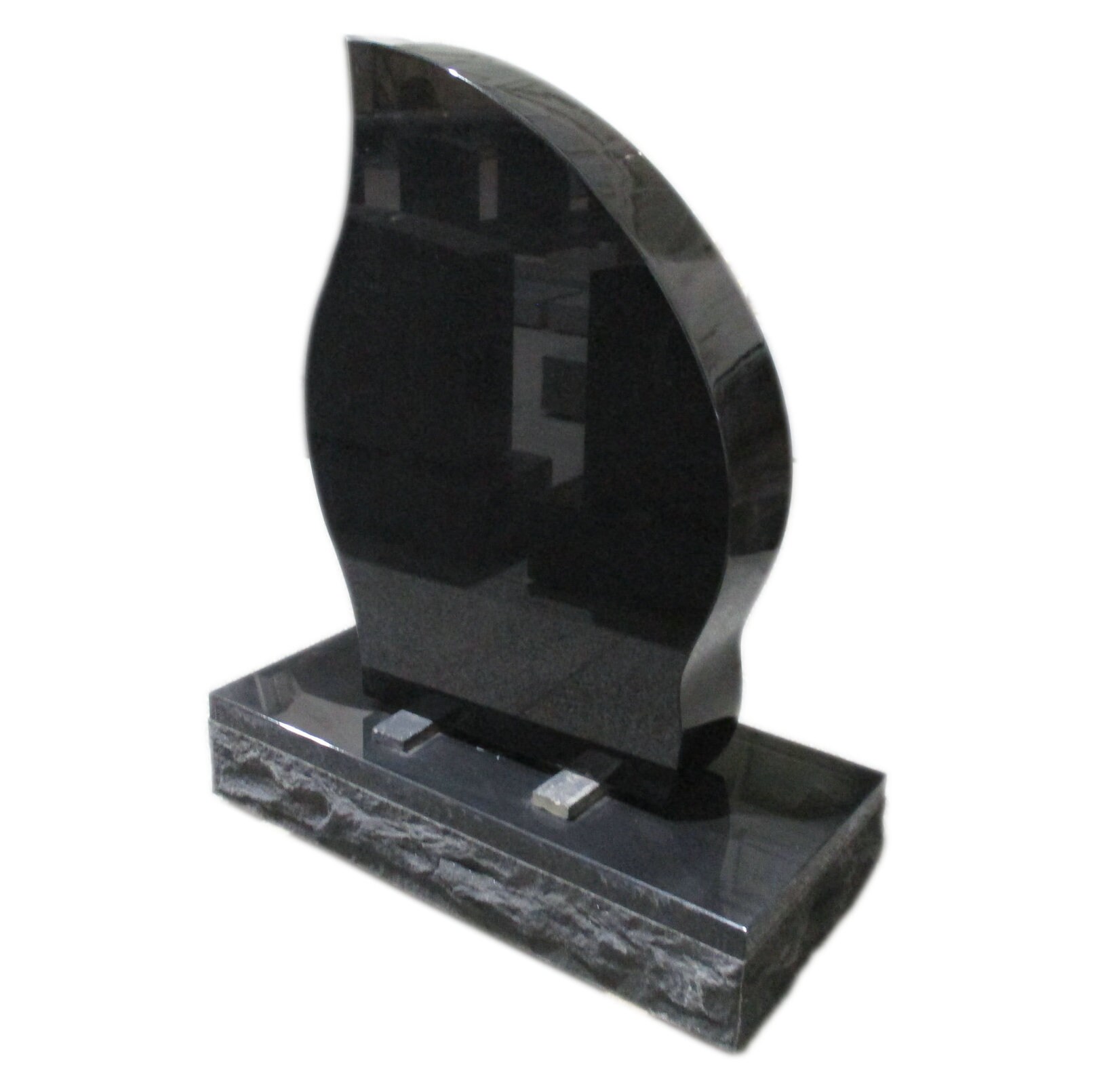 Black Granite Teardrop Monument MN-227 | Cemetery Headstone | Grave ...