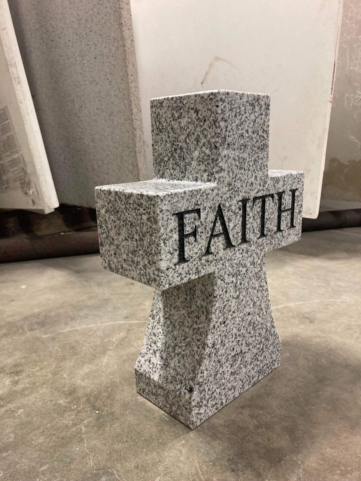 Lunar Pearl Granite Cross Memorial Cemetery Grave Marker Faith CR-06 - Etsy