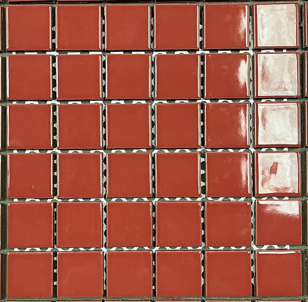 Indian Red Ceramic Wall Border Tile 1 7/8" X 1 7/8" X 1/4 ...